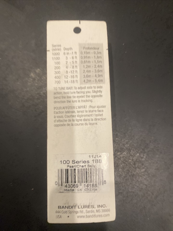 Bandit 100 Series Pearl Chart Belly | eBay