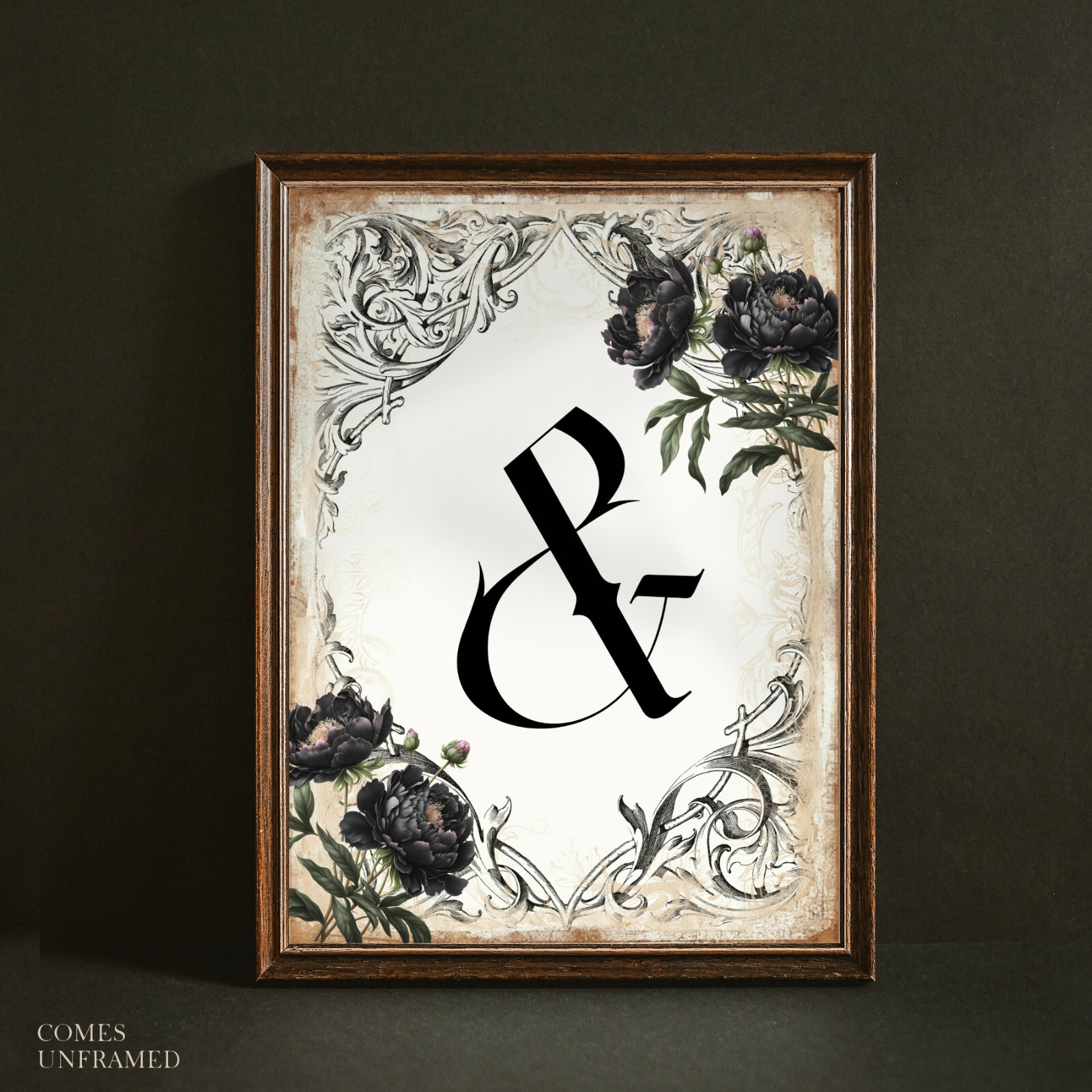 Gothic Mr & Mrs Skull Couple Prints, Skull Wall Art, Wedding Gift ...