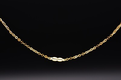 Vintage Yellow Gold Station Chain | eBay