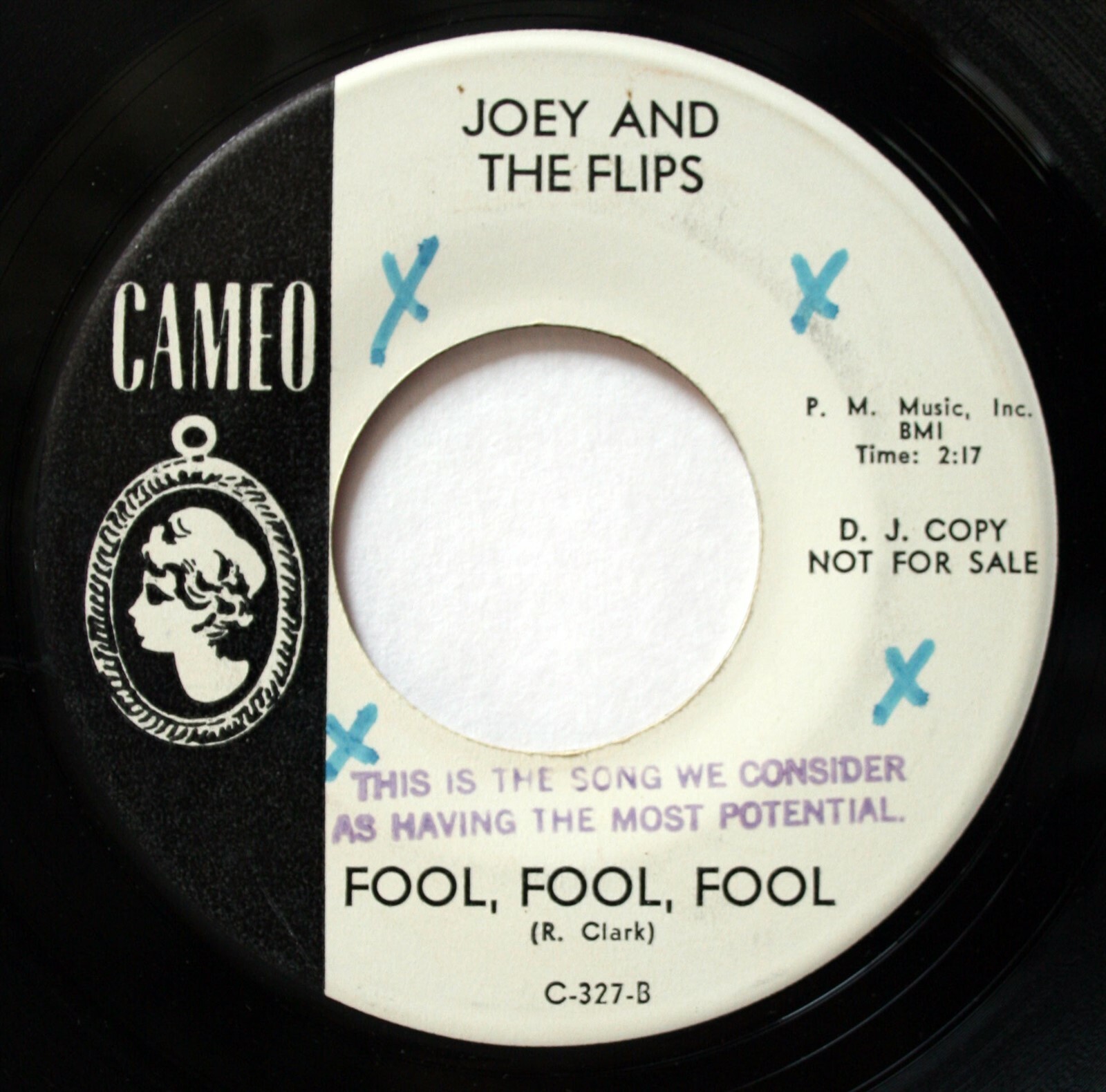 JOEY & FLIPS Doo Wop DJ Copy 45rpm The Beachcomber b/w Fool Fool Fool ...