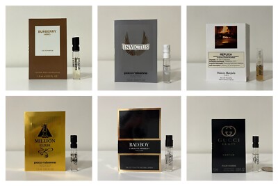 Men's cologne Perfume Sampler fragrance designer Travel-Size 6 PCS ...