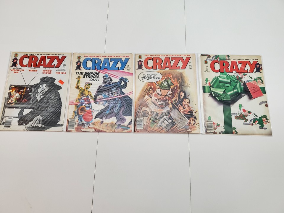 Vintage MAD CRACKED CRAZY humor magazines from 1965 to 1990 personal ...