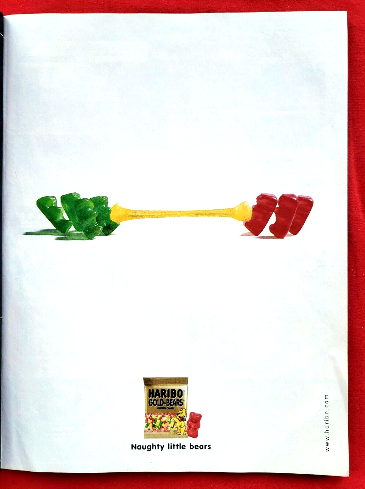 RARE! 2002 HARIBO Gummy Gold Bears Naughty Little Bears - Promo Print ...