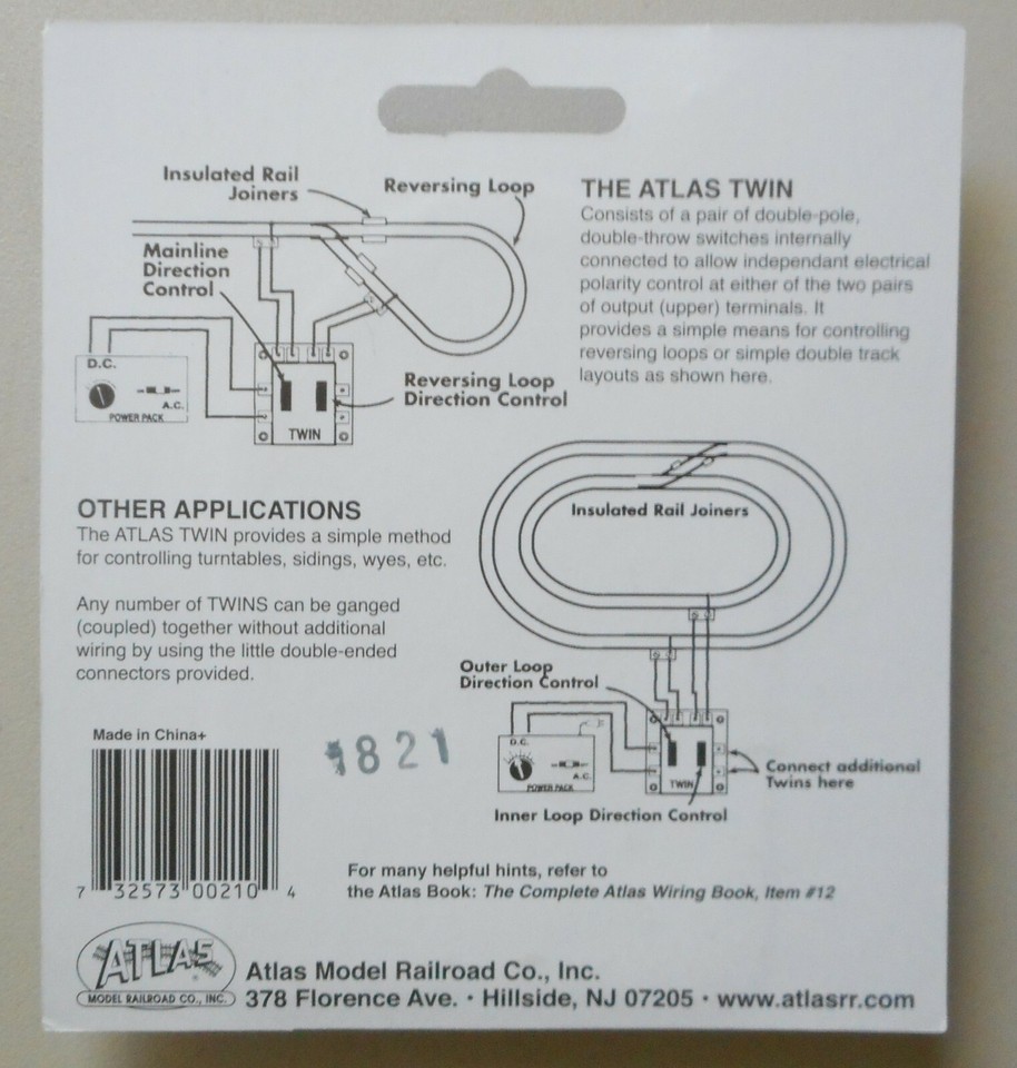 TWIN REVERSING SWITCHES HO N SCALE ATLAS 210 TRAIN TRACKS LAYOUT | eBay