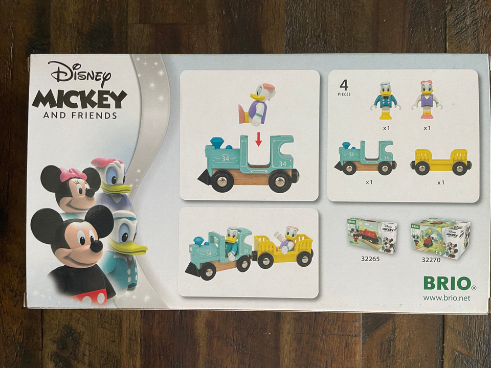 BRIO Disney Mickey and Friends Donald & Daisy Duck Train 3+ Magnet Set ...