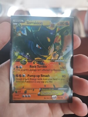 Pokémon TCG Terrakion EX Dragons Exalted 71/124 Holo Ultra Rare NM ...