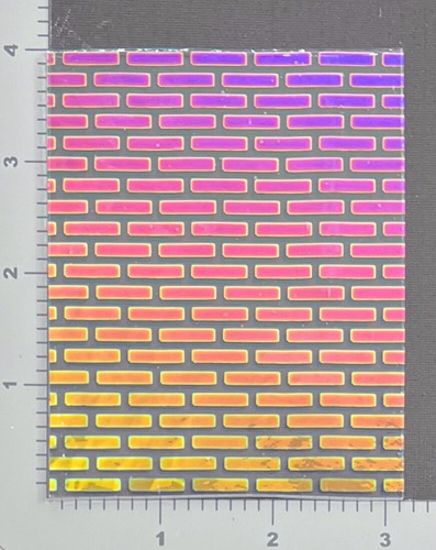 CBS Dichroic Glass 90 COE - 3" x 4" Bricks Rainbow on Thin Clear | eBay