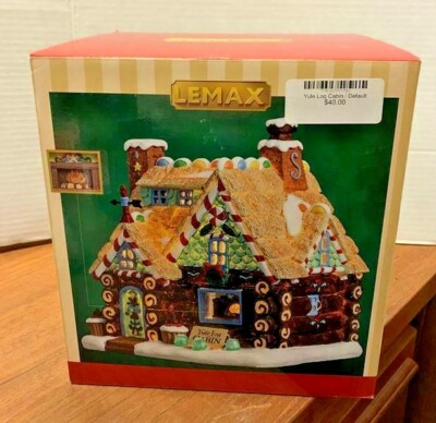 LEMAX Yule Log Cabin #75178 Polyresin Lighted Building - Handsome item ...