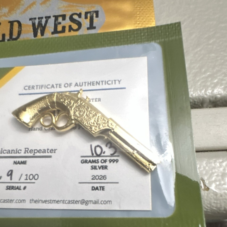 Caster’s Gold Chase - Wild West - RARE Volcanic Repeater 10.3g .999 ...