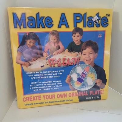 NEW Make A Plate DIY Create Your Own Plate Draw It Mail It & Use It ...
