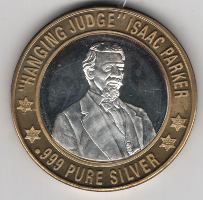 HANGING JUDGE ISSAC PARKER .999 PURE SILVER COLORADO CENTRAL STATION ...