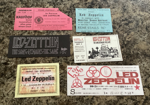 LED ZEPPELIN CAREER CONCERT MEMORABILIA | eBay