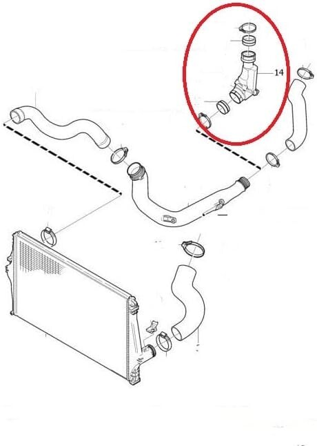 Turbo Resonator Hose Pipe FOR VOLVO S60 S80 V70II XC90 30740895 ...