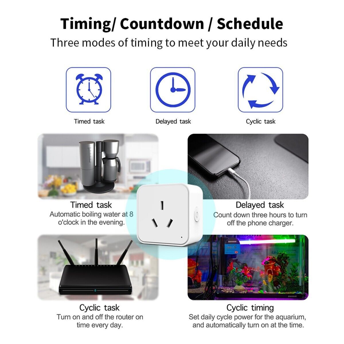 Wifi Zigbee Plug Smart Socket Switch Outlet Adaptor App Remote For ...