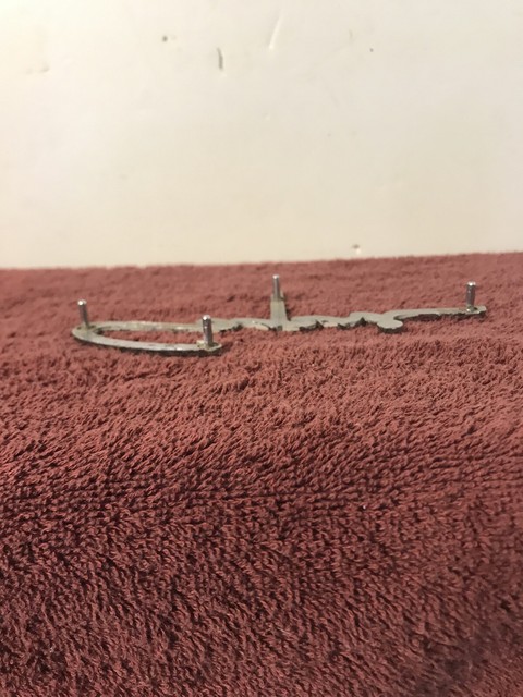 NOS 1952 - 1956 Lincoln Capri Emblem Script Nameplate Badge Fender Trim ...