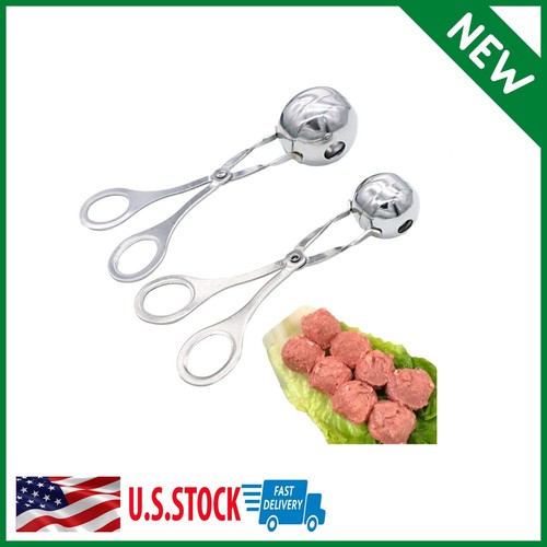 2PCS Meatball Maker, Stainless Steel None-Stick Meat Baller, Meatball ...