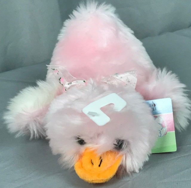 Green Duck Plush Stuffed Animal Wal Mart Spring Easter Laying Down ...