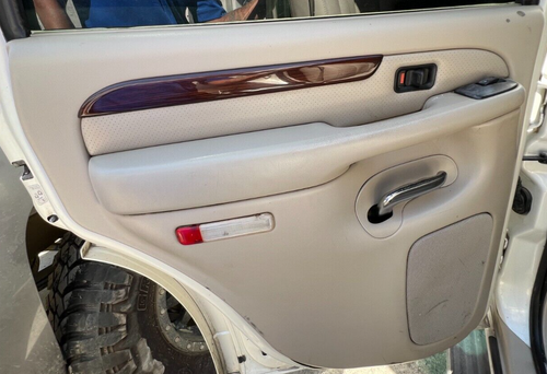 2003 CADILLAC ESCALADE Rear Left Door Trim Panel Only (Leather) | eBay