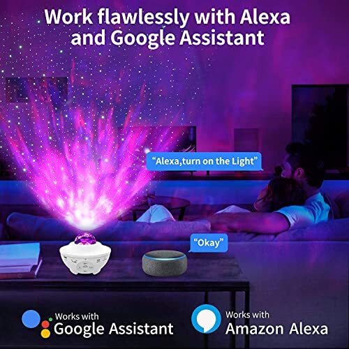 Galaxy Projector, WiFi Star Projector with Alexa Google Assistant Voice ...