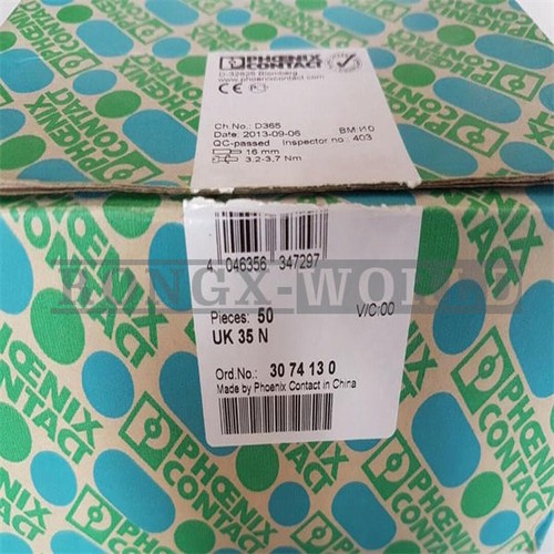 50PCS Phoenix Contact UK 35 N 3074130 Straight through terminal block ...