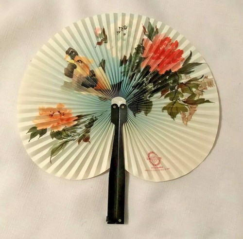 SHANGHAI ARTS & CRAFTS Handmade Paper fan-Ducks & flowers | eBay