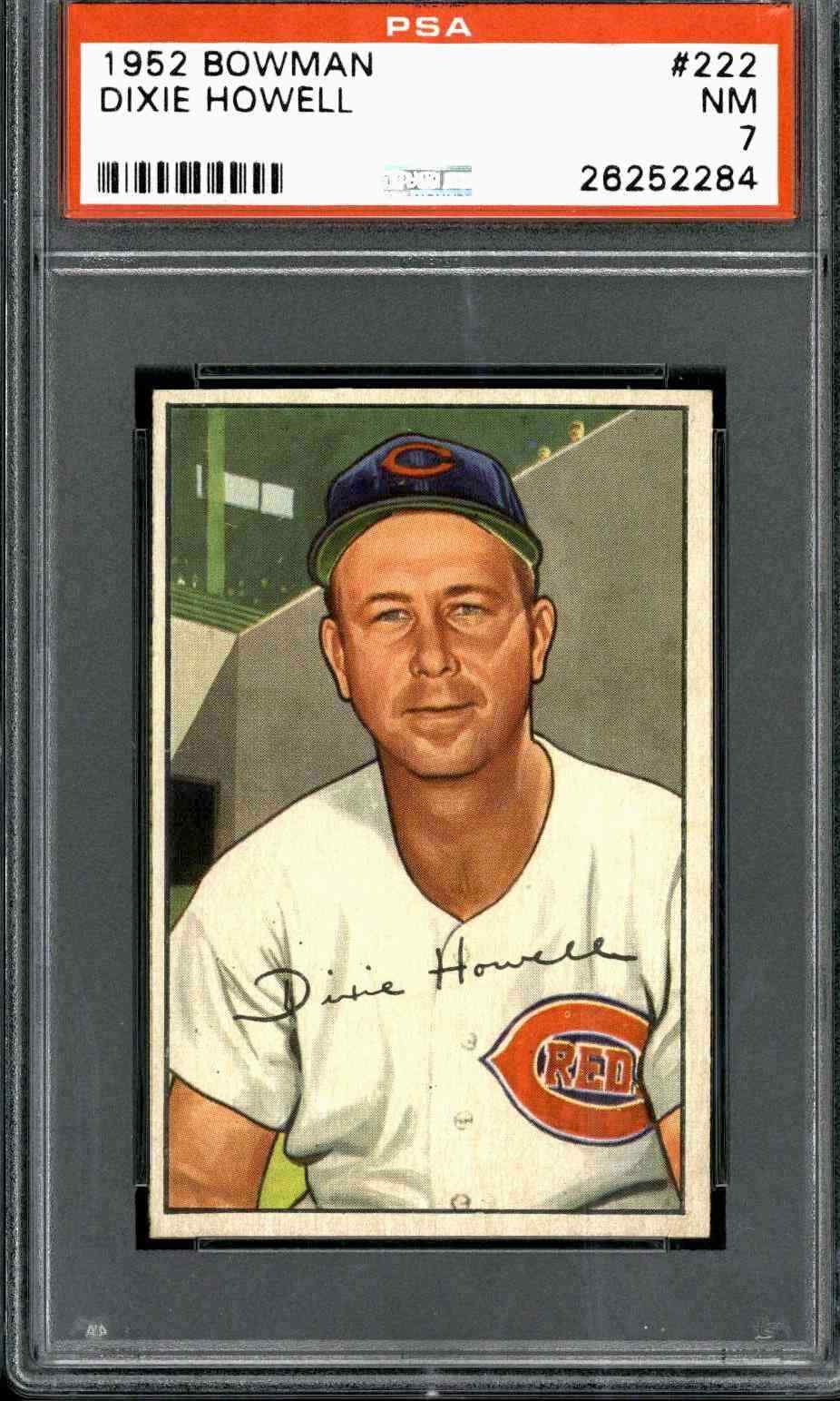 1952 Bowman #222 Dixie Howell - PSA 7 | eBay