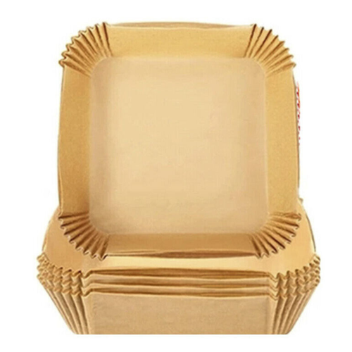 50Pcs Paper Liner Baking Paper Liners Non-Stick Disposable Square Air ...