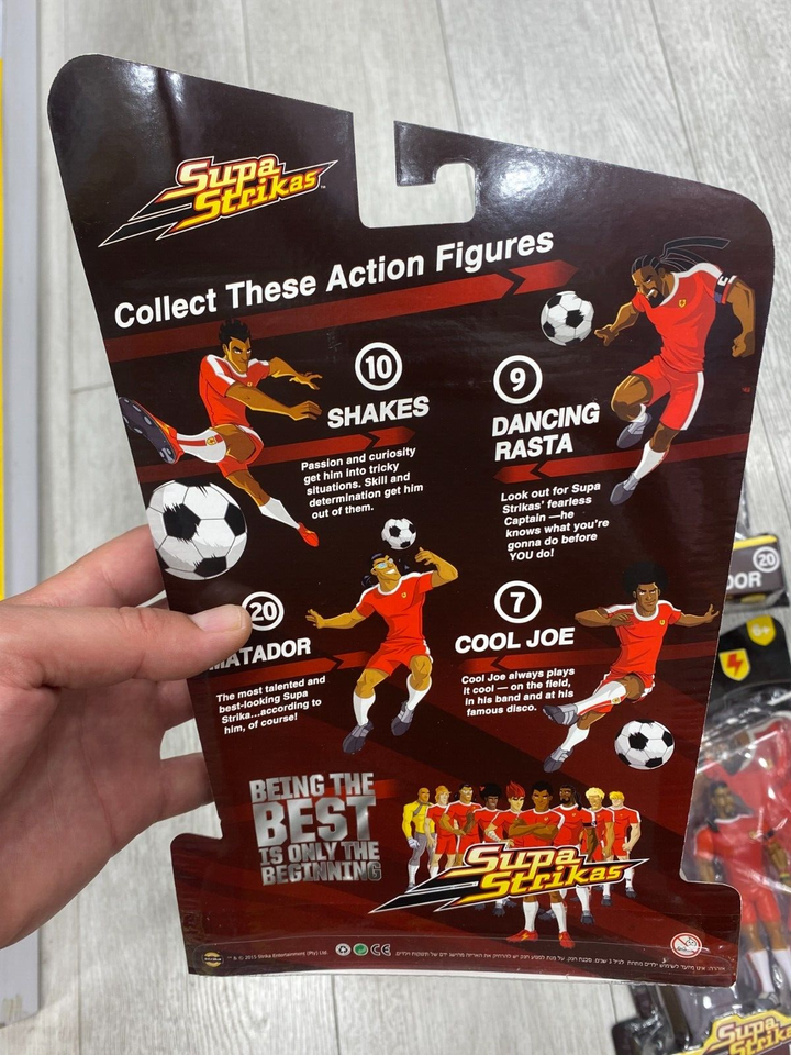 Supa Strikas Action Figures Soccer SHAKES DANCING RASTA EL MATADOR COOL ...