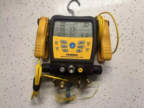 Fieldpiece SM480V Wireless 4-Port SMAN Refrigerant Manifold Micron ...