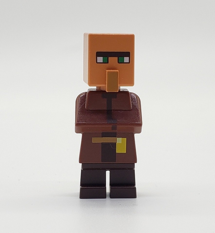 Lot of 9 Lego Minecraft Villager Minifigures Dark Tan Pouch 21165 | eBay