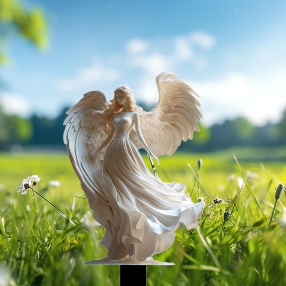 Angel Garden Stake Angel Sign Gift Decorative Collection Pathway Decor ...
