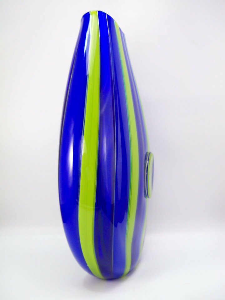 ALEX STISSER TEAR DROP ART GLASS VASE PACIFIC NORTHWEST MUSEUM of GLASS ...