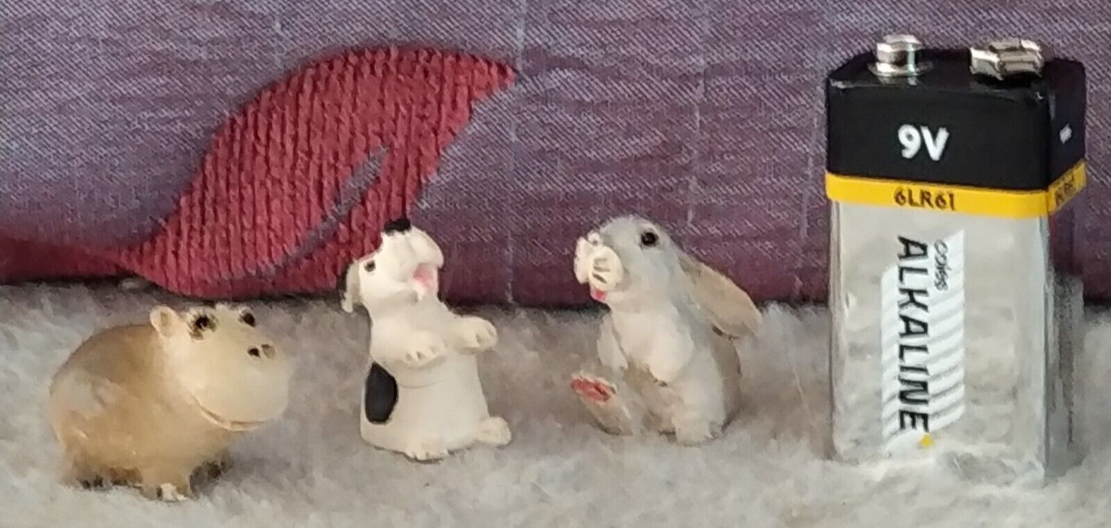 Peter Fagan Mini animals - Dog , Grey Rabbit & Wombat? | eBay