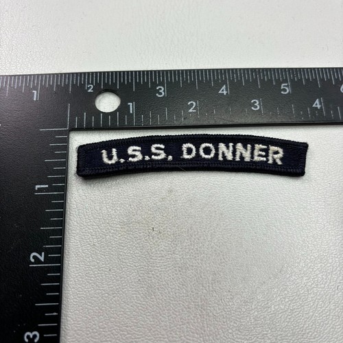 US Navy DOCK LANDING SHIP USS DONNER Tab Patch (Rocker, UIM) 39Z6 | eBay