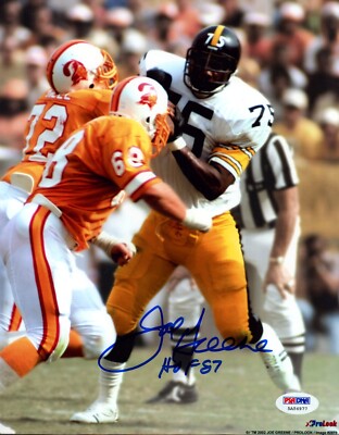 JOE GREENE signed/auto'd PITTSBURGH STEELERS NFL 8x10 photo w/HOF 87 ...