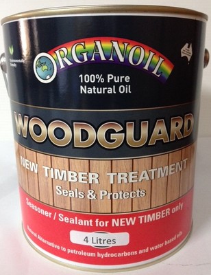 Organoil Woodguard Exterior Oil 4 litre - Timber Protector Seasoner ...