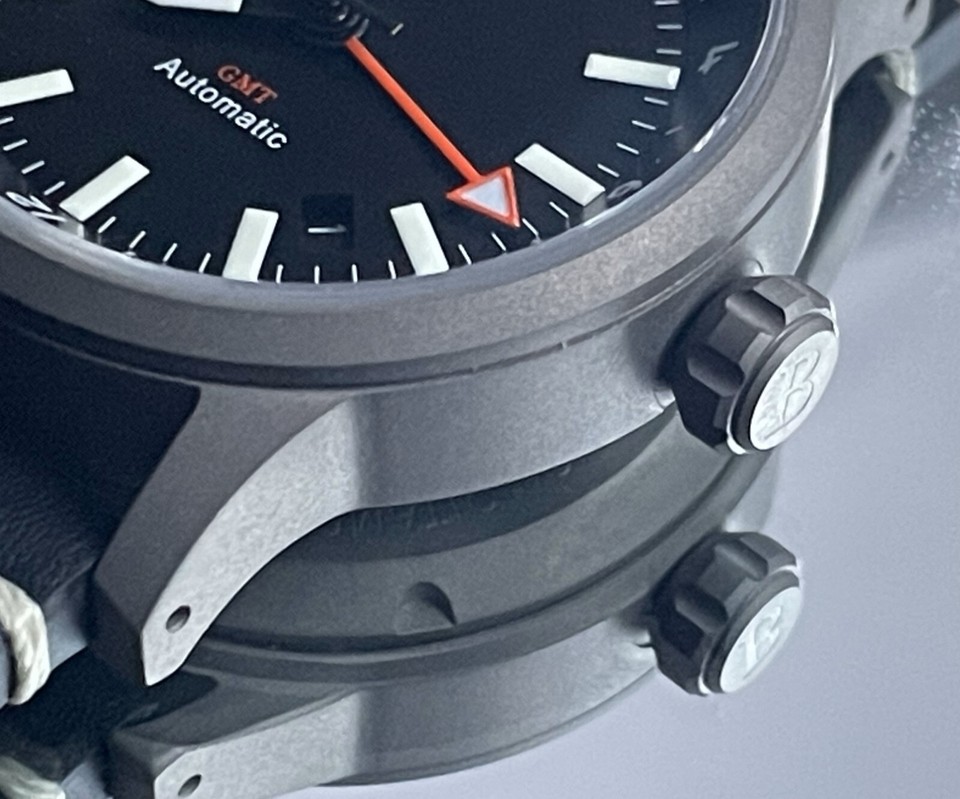 BYOP Meridian Titanium GMT (orange) Pilot Watch Seiko Automatic ...