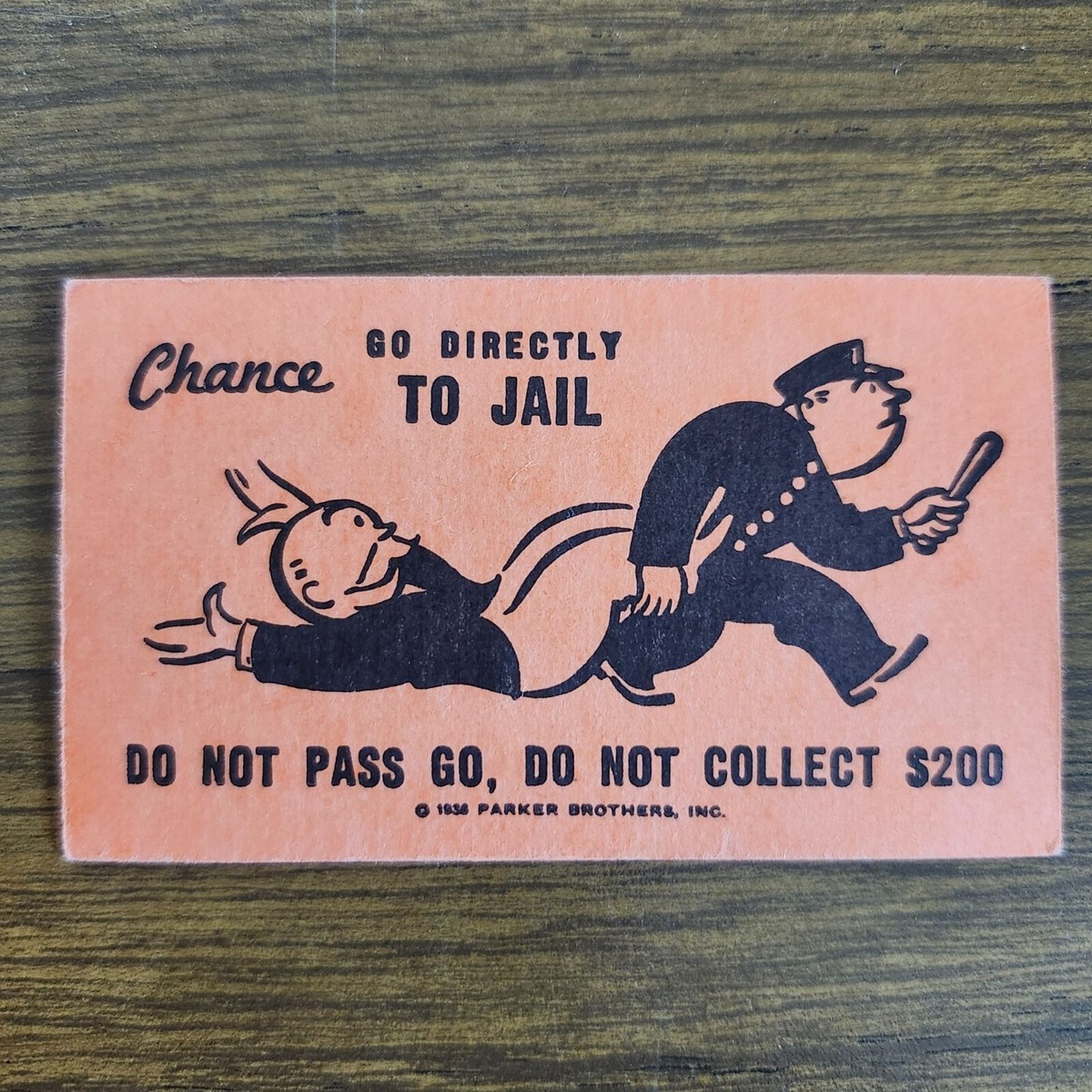 Monopoly Chance Card Jail