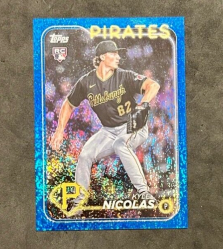 2024 Topps Series 2 Baseball KYLE NICOLAS RC Blue Foil #408 Pirates ...