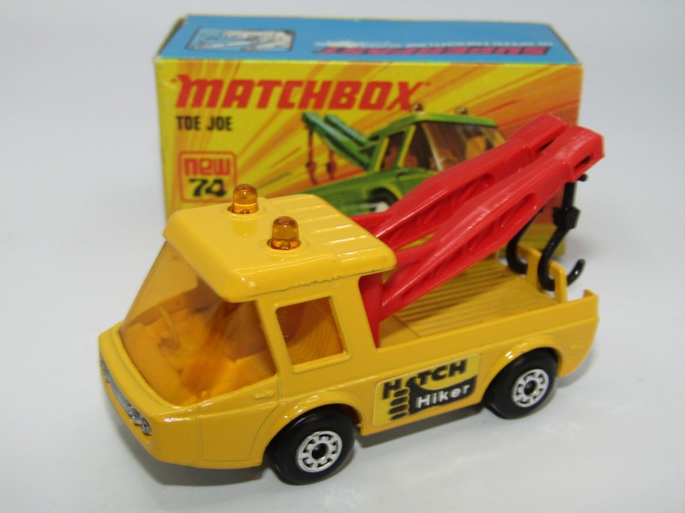 Matchbox Superfast No 74 Toe Joe Very rare DARK Yellow Hitchhiker Unp ...