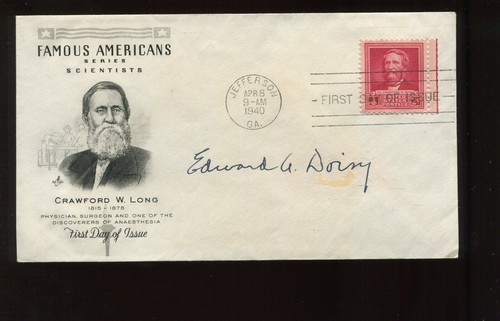 EDWARD A. DOISY BIOCHEMIST NOBEL WINNER VIT K & SEX HORMONE SIGNED ...