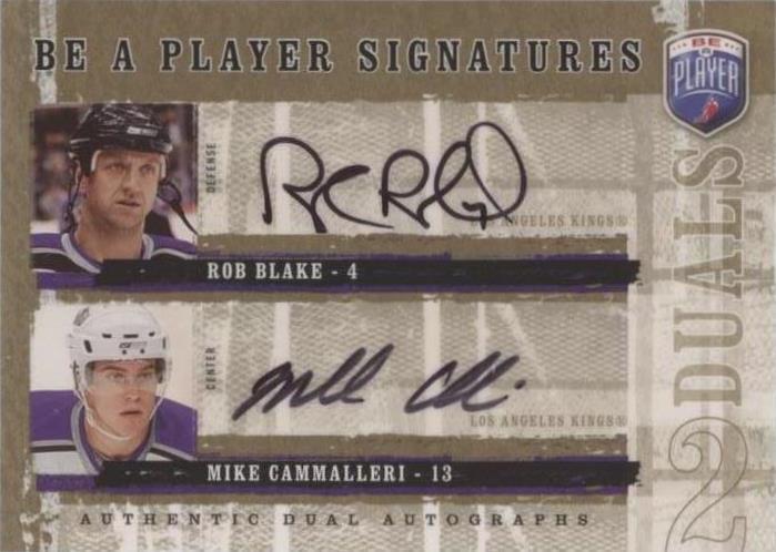 2006-07 Upper Deck Be a Player - Signatures Duals Rob Blake, Mike ...