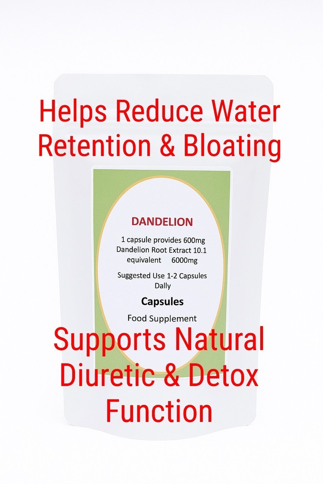 Water Retention Tablets Anti Inflammatory Diuretic 6000mg Dandelion ...