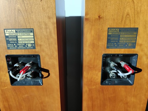 ProAc Response D18 Speaker Pair Cherry Finish, Excellent, Boxed | eBay UK