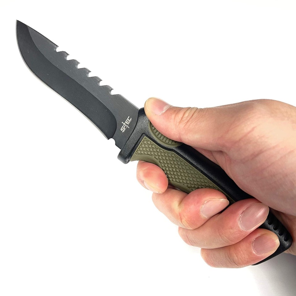 New S-TEC Fixed Blade Knife T22190BK | eBay