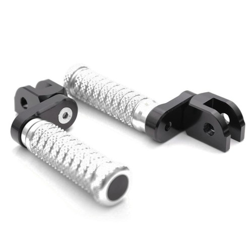 Silver M-Grip 25mm Riser Front Foot Pegs For Pegaso 650 05 06 07 08 09 ...