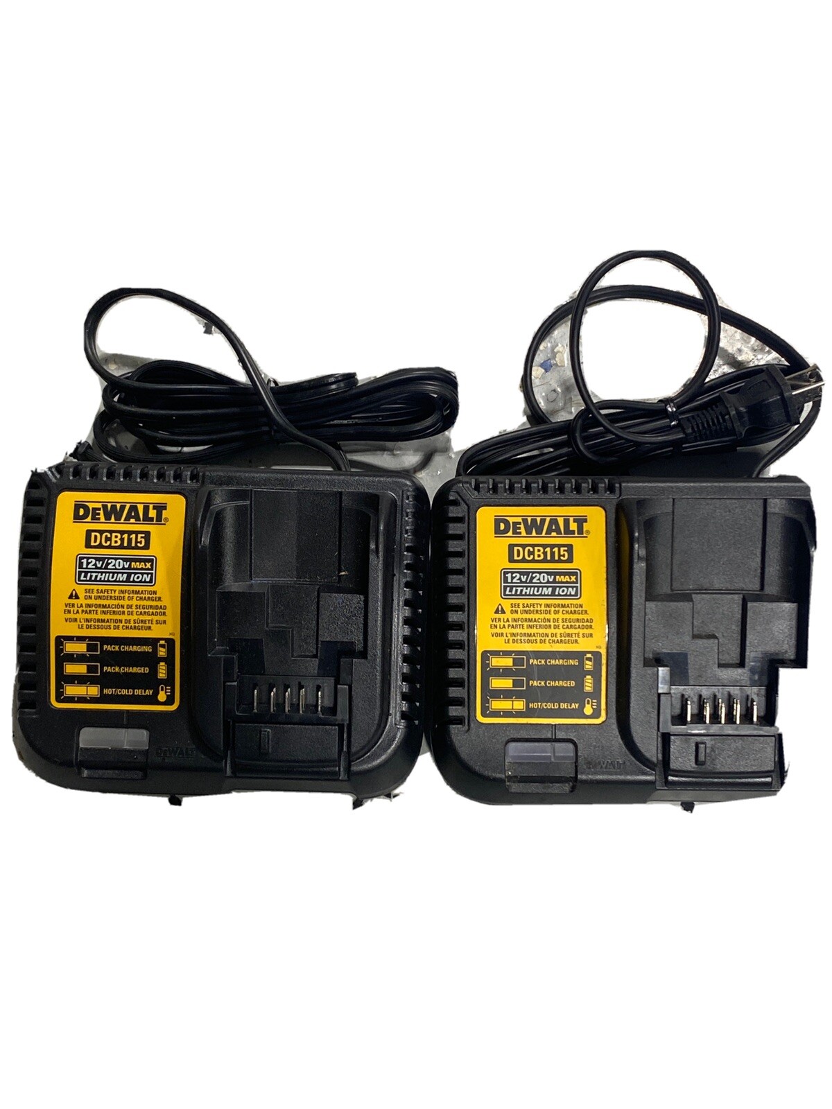 DEWALT DCB115 20V Lithium-ion Battery Charger 2 PACK 885911421003 | eBay