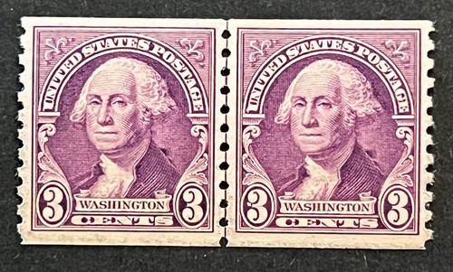 Travelstamps: US Stamps Scott #721 3c Washington Coil Line pair Mint ...