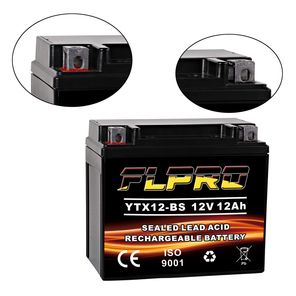 YTX12-BS 12V 10Ah Gel Battery for 1995-2007 Yamaha YZF600R 2005-2017 ...