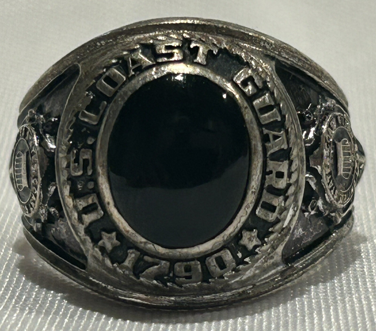 Rare Vintage Sterling Silver US Coast Guard Ring USCG Crest Craft 🇺🇸 🛟🚁 ...